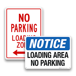 Loading & Unloading Zone Signs | Traffic Control & Safety | SignMods.com