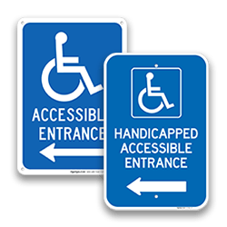 ADA Accessible Entrance Signs for Inclusive Navigation | SignMods.com