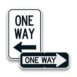 Parking Lot One Way Signs | Clear Traffic Flow & Safety | SignMods.com