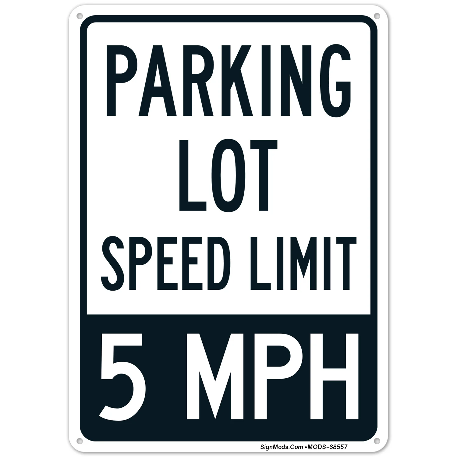 Parking Lot Speed Limit 5 Mph Sign | Parking Lot Speed Limit Signs ...