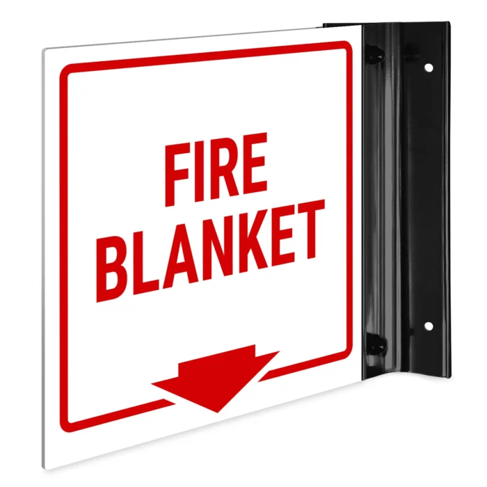 Fire Blanket Projecting Sign, Double Sided, (MODS-7694) | Fire Blanket ...