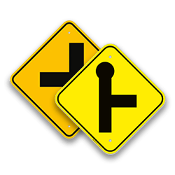 T Junction Signs: Clear, Durable & High-Visibility | SignMods.com