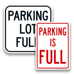 Parking Lot Full Signs - Reduce Congestion & Enhance Safety | SignMods.com
