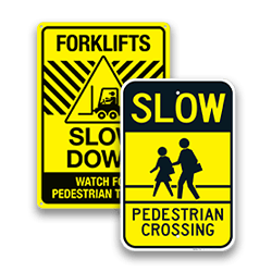 Slow Pedestrian Signs - Durable, High-Visibility Safety | SignMods.com